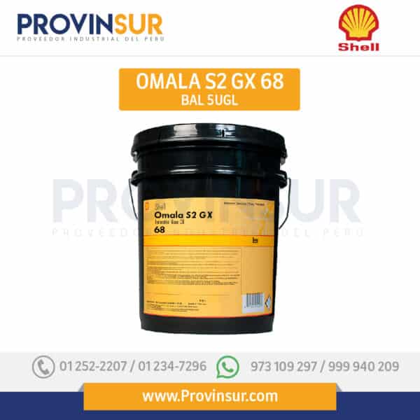 ACEITE OMALA S2 GX 68 BAL 5GL SHELL » Provinsur SAC
