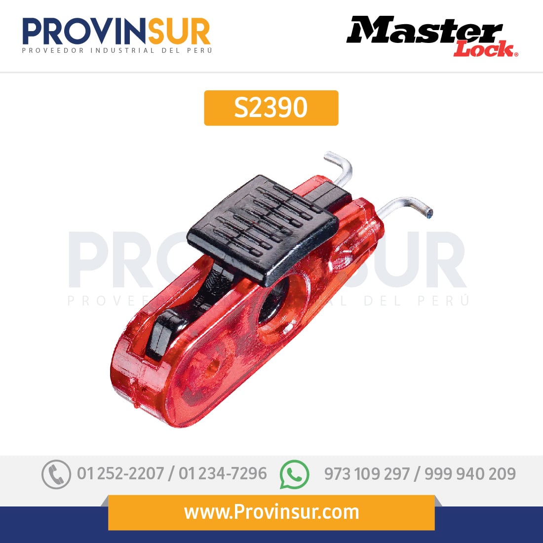 BLOQUEO DE DISYUNTOR ELECTRICO S2390 MASTERLOCK » Provinsur SAC
