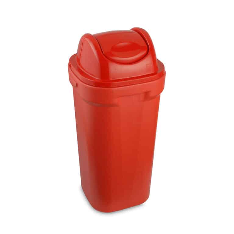 TACHO ROJO MODELO ECOPLAST RESIDUOS PELIGROSOS 55L » Provinsur SAC